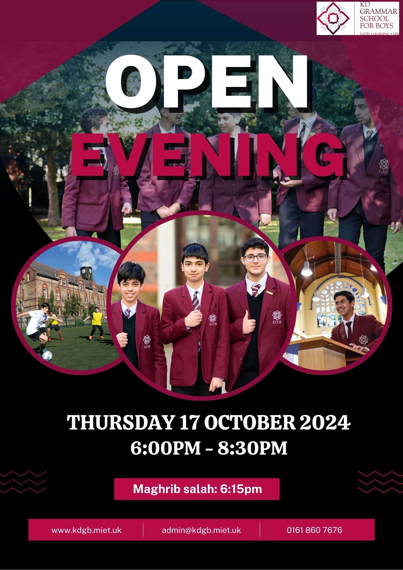 Open Evening 2024 - Kassim Darwish Grammar School for Boys